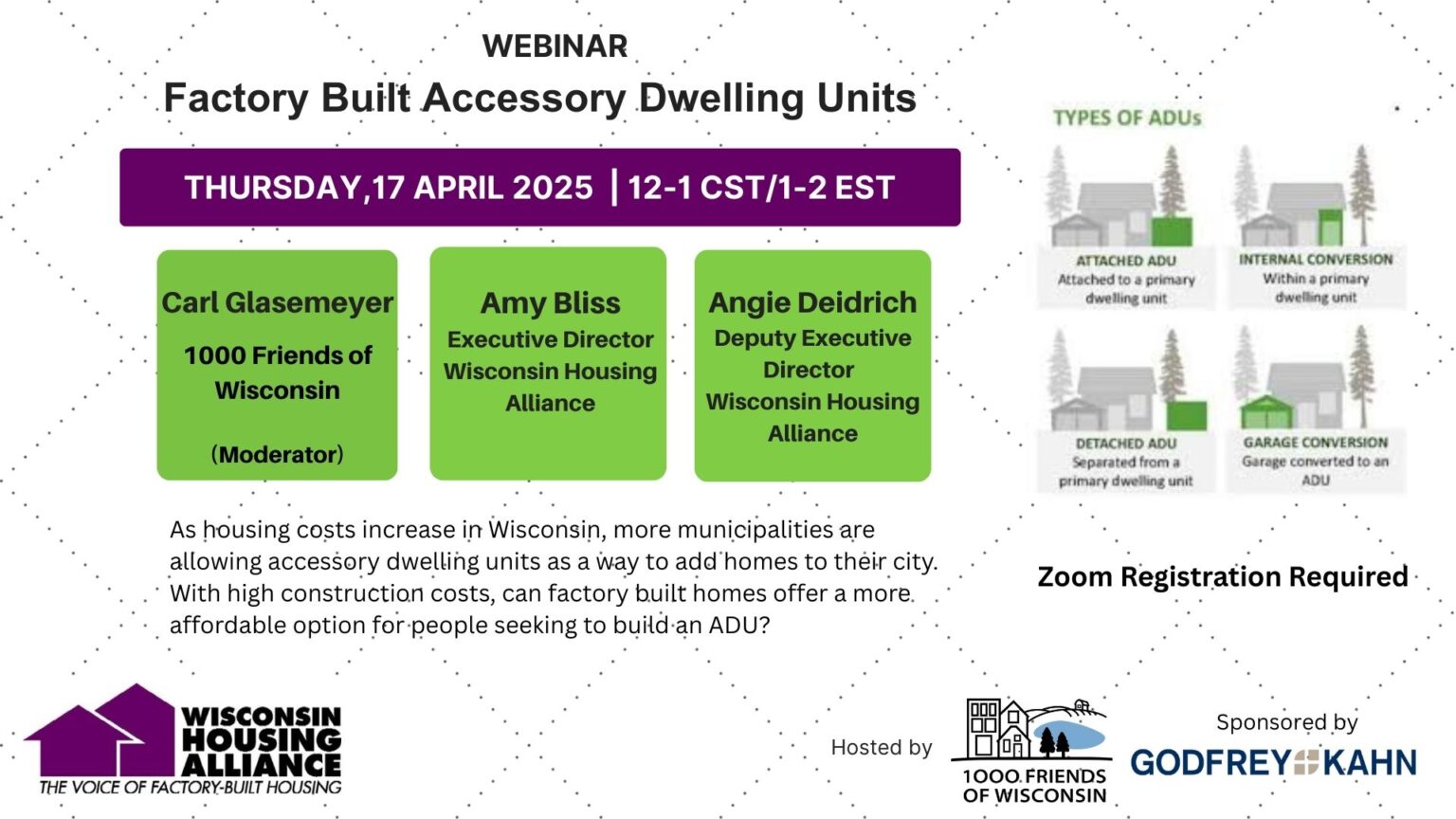 April webinar: Factory-built ADUs! - watch the recording - 1000 Friends ...